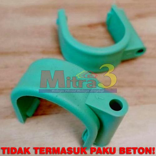 Jual Klem Pipa Plastik / Pipe Clamp / Saddle Clip / Sadel Paralon PVC ...