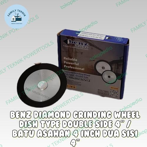 Jual BENZ DIAMOND GRINDING WHEEL DOUBLE SIDE 4" BATU ASAHAN PISAU TCT ...