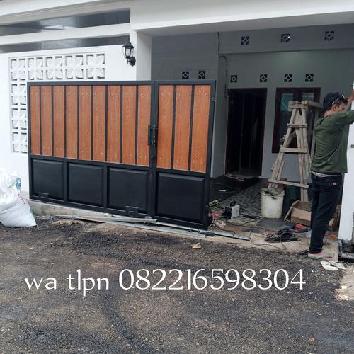 Jual pagar minimalis motif kayu - Kab. Kuningan - Bintang Galuh shop99 ...
