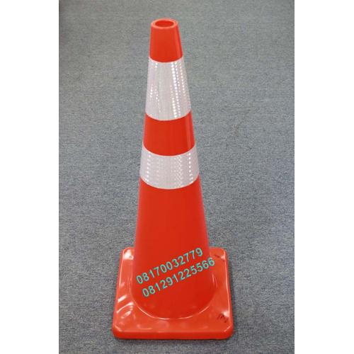 Jual TRAFFIC CONE RUBBER PVC KARET KERUCUT LALU LINTAS ORANGE 90 cm CIG - Jakarta Barat - Budget ...