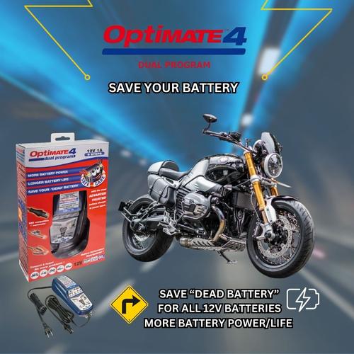 Jual Optimate Charger 4 Dual Program Untuk Motor BMW R NINE T - Jakarta ...