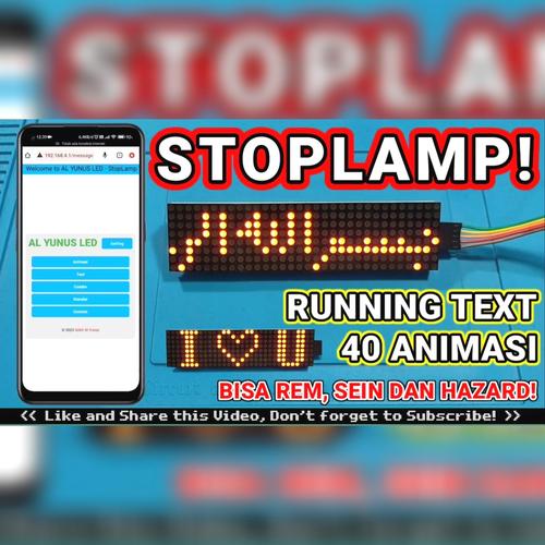 Jual Stoplamp Running Text 10 Font 40 Animasi Bisa Sein, Rem dan Hazard ...