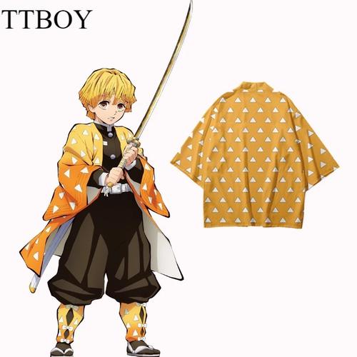 Jual Zenitsu Demon Slayer Anime Cartoon New HOT Demon Slayer Yellow ...