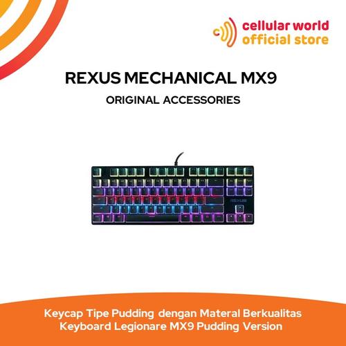Promo Rexus Gaming Keyboard Mechanical MX9 - Pudding BK - Brown Switch ...