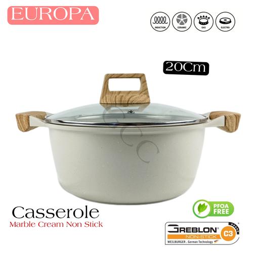 Jual Panci Marble Ceramic Casserole Soup Pot Europa Anti Lengket 20 Cm ...