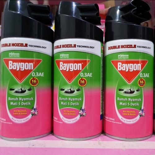 Jual Baygon aerosol 200 ml anti nyamuk lalat kecoa serangga semprot ...