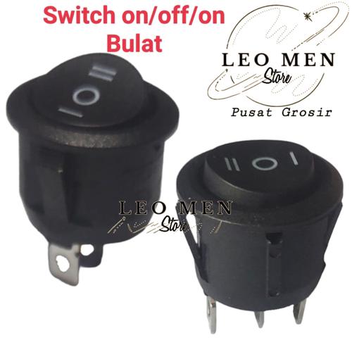 Jual Switch On/Off/On Bulat~Saklar On/Off/On Bulat~Hitam~Besar~3 pin ...