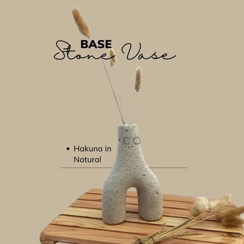 Jual BASE STONE VASE - Oscilla - Hakuna, Natural - Kota Bekasi ...
