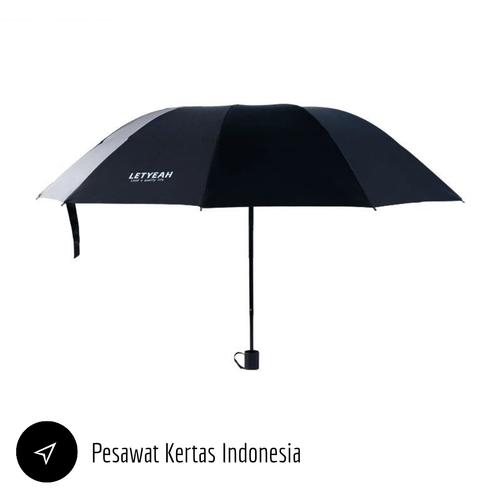 Jual Payung Lipat Hitam Polos - Premium Quality - Kuat - Minimalis ...