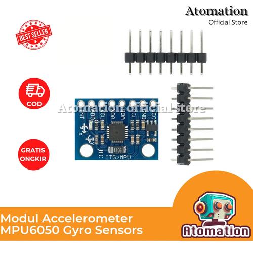 Promo Modul Accelerometer MPU6050 MPU-6050 Gyroscope 3 Axis - Kab ...