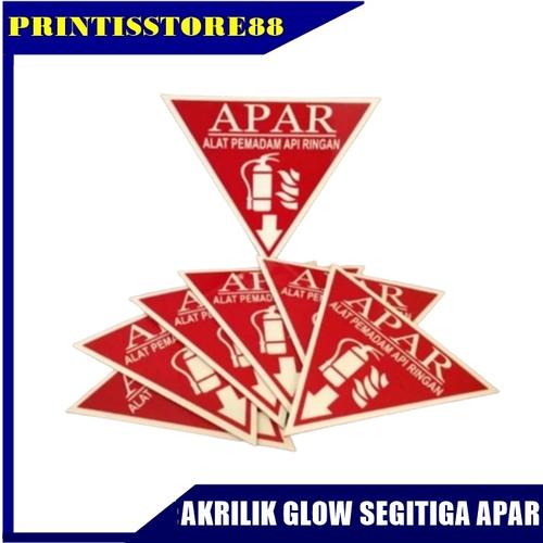 Jual AKRILIK GLOW RAMBU SEGITIGA APAR/AKRLIK SIGN K3 RAMBU SEGITIGA ...