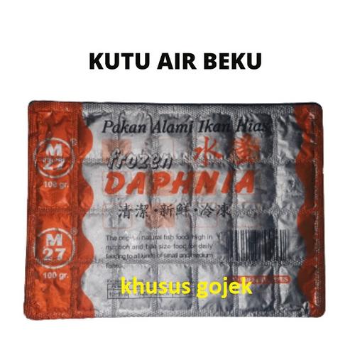 Jual Kutu air beku frozen daphnia beku pakan ikan hias khusus gojek ...
