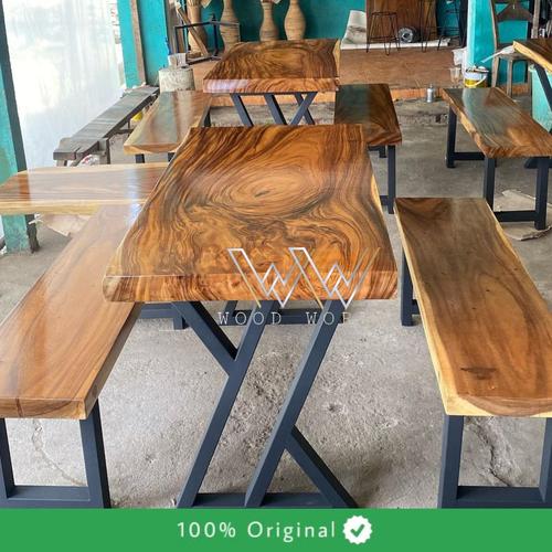 Jual SET MEJA CAFE TREMBESI SOLID KAKI BESI - Kab. Jepara - WOOD WORLD ...