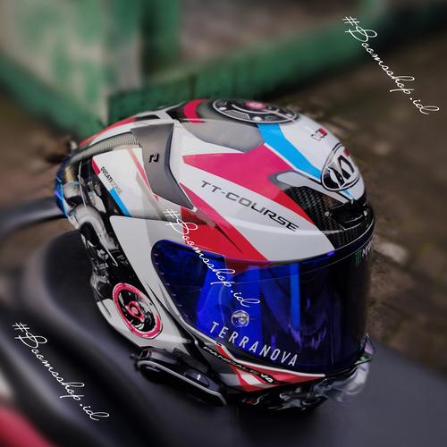 Jual kyt tt course repaint vanigale red white - Putih, XL - Kab. Bogor ...