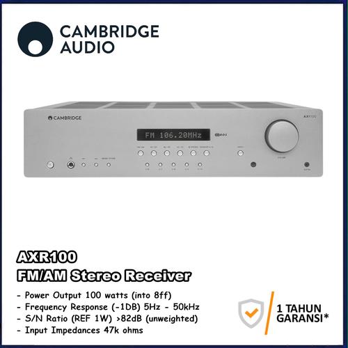 Jual Cambridge Audio AXR 100 AXR100 Amplifier FM/AM Receiver With Bluetooth - Jakarta Barat ...