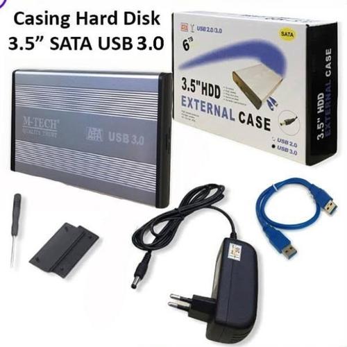 Jual Casing Hardisk External 3.5" SATA USB 3.0 HDD Case HDD Enclosure ...
