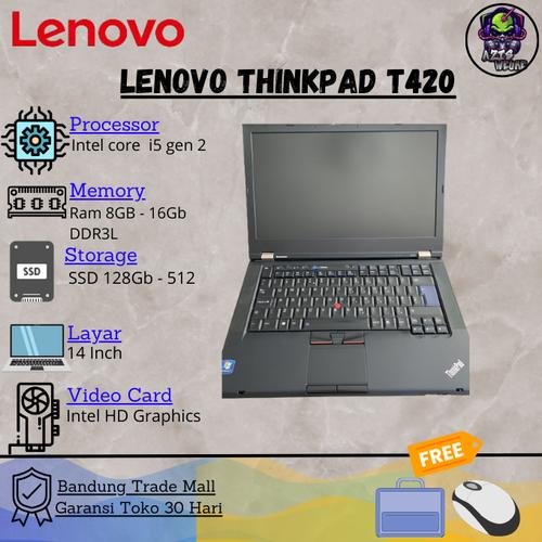 Jual Laptop Lenovo Thinkpad T420 Core i5 RAM 8Gb SSD 128Gb (Second ...