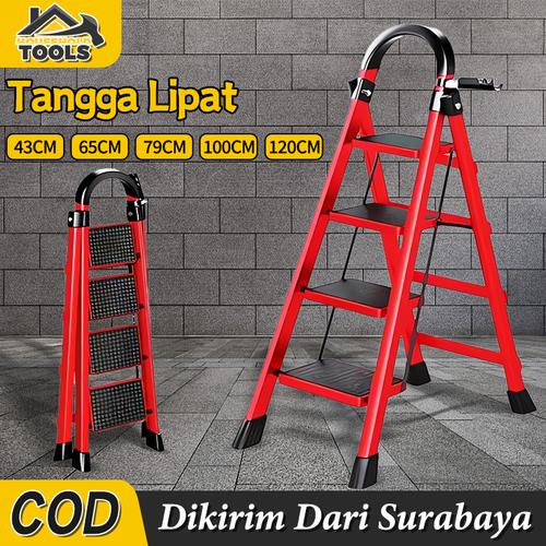 Jual 3/4/5/6 Step/ Tangga Lipat Aluminium 6 Step Premium untuk Rumah ...