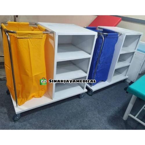 Jual Trolly linen besi / Troli linen / Trolly laundry / Trolley bag ...