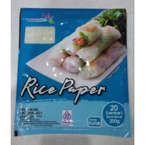 Jual Java Food Rice Paper Kotak 200gr 20 Lembar Kulit Lumpia Kotak ...