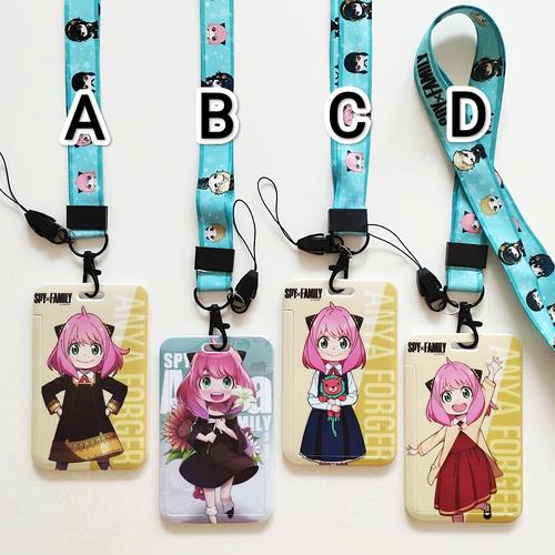 Jual Anya Forger Spy x Family Anime ID Card Holder Lanyard Name Tag - A ...