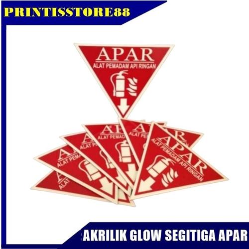 Jual SIGN AKRILIK SEGITIGA APAR GLOW/AKRLIK SIGN K3 RAMBU SEGITIGA APAR ...