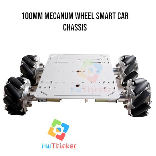 Jual 100mm Mecanum Wheel Smart Car Chassis Omnidirectional Omni ...