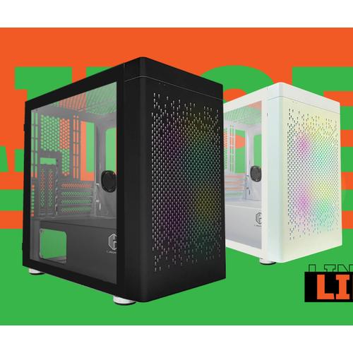 Promo Cube Gaming Linsel Micro ATX Case Casing PC Gaming - Putih Cicil ...