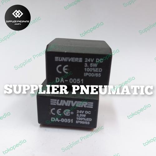 Jual COIL FOR SOLENOID VALVE UNIVER DA-0051 DC24V ASS 10MM Tinggi 31MM ...