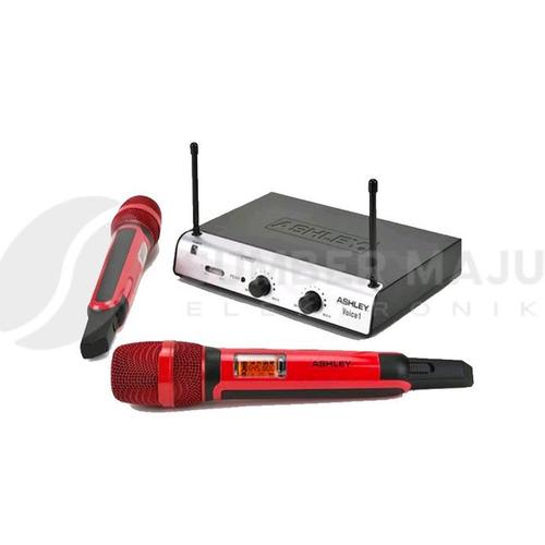 Jual Mic Wireless Ashley Voice 1 | Profesional Microphone - Hitam ...