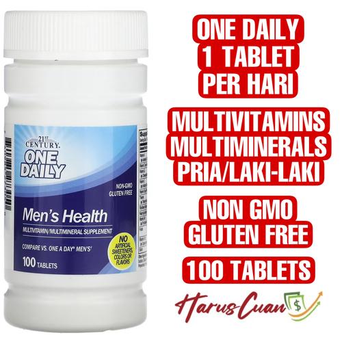 Jual 21st Century One Daily Men's Multivitamin 100 Tablet Pria ...