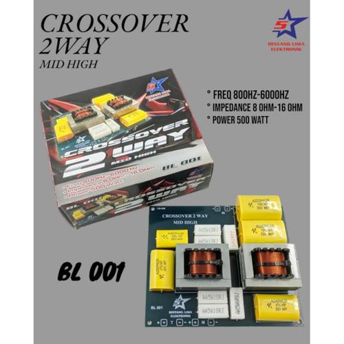 Jual Crossover 2 Way Pasif Crossover Mid High 500W BL 001 Untuk ...