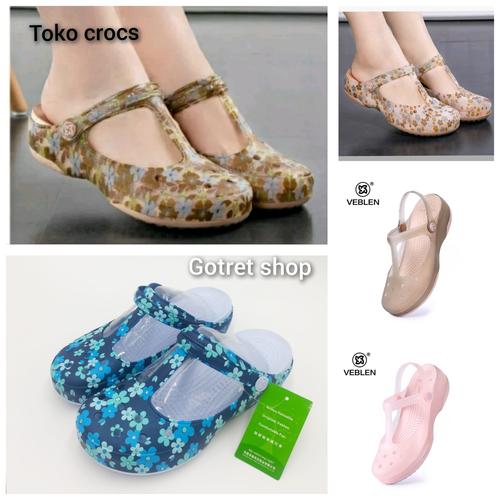 Jual Sandal Fashion Maryjane motif / Sandal maryjane fashion - biru ...