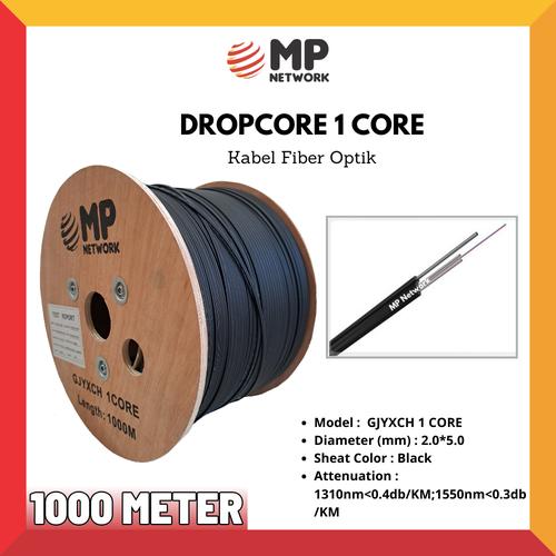 Jual Kabel Fiber Optic Dropcore 1 core 3 Sling - MP Network - Kab ...