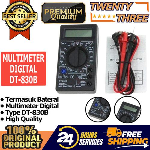 Jual MULTIMETER AVOMETER MULTITESTER DIGITAL DT-830B DT830B Arus ...