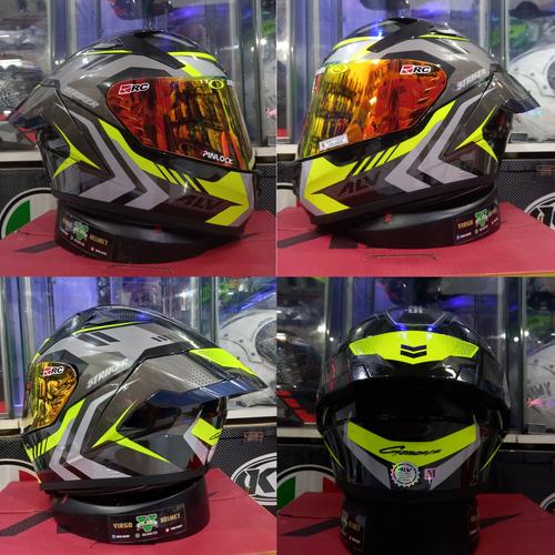 Jual HELM ALV GENESIS FULL FACE MOTIF STRIKER YELLOW SINGLE VISOR ...