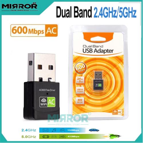 Jual USB Wifi Dongle Wireless Adapter DualBand 600Mbps Penangkap Sinyal - Jakarta Pusat ...