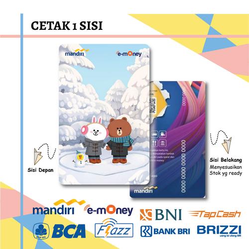 Jual KARTU EMONEY MANDIRI BCA BNI BRI Gambar Cony, Brown, Sally - 1 ...