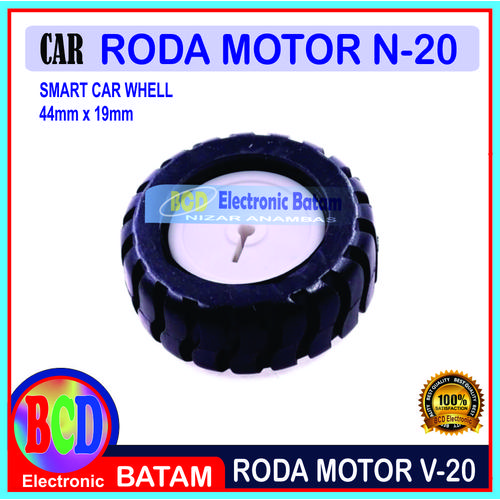 Jual RODA MOTOR N20 44mm x 19mm / RODA MOTOR SMART CAR RUBER WHELL ...