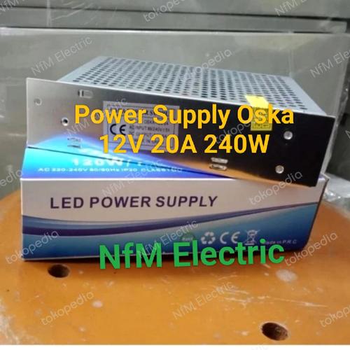 Jual Trafo/ Power Supply Oska 12V 20A/30A Indoor/ Adaptor LED strip 20A ...