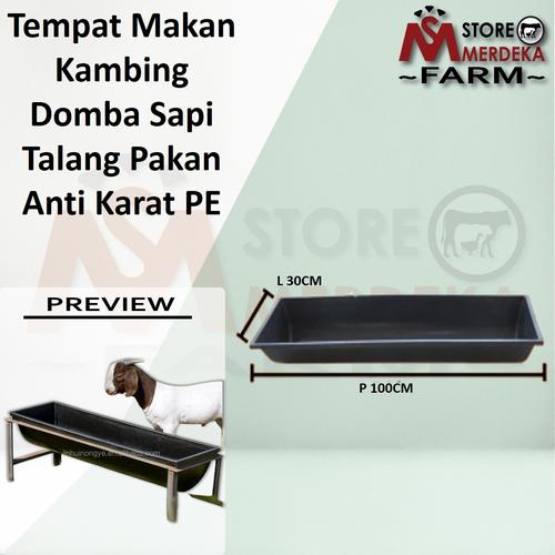 Promo Palung Tempat Makan Kambing Domba Sapi Talang Pakan Anti Karat PE ...