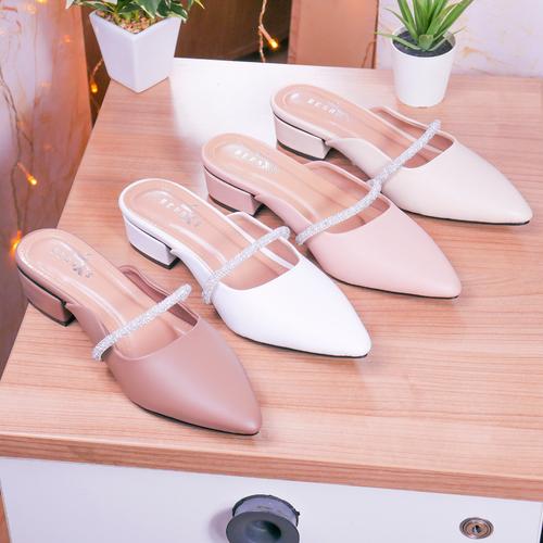 Jual Sepatu Sandal Sendal Selop Slop Flat Shoes Flat Wanita Import ...