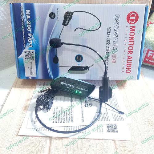 Jual Mic Wireless Bando/Headset Monitor Audio MA-200 PAP1/ Mic Headset ...