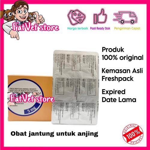 Jual Vet medin 5mg Obat Jantung Anjing per 10 tablet - per tablet ...