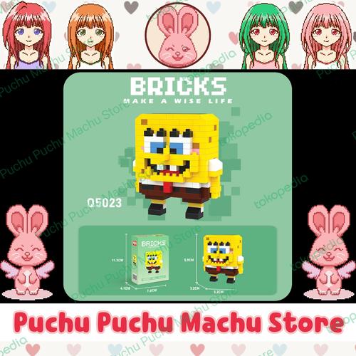 Jual BRICKS Mainan Balok Susun SPONGEBOB Nano Block Brick Blocks ...