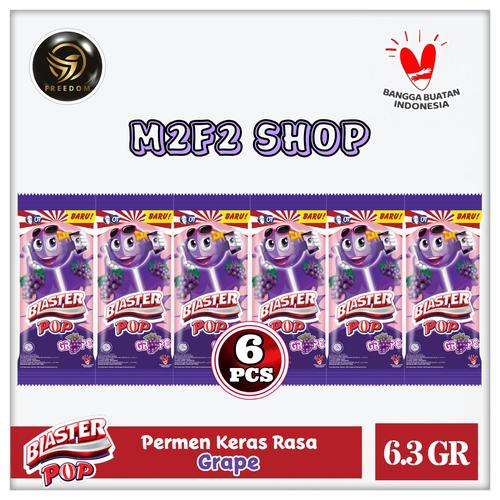 Jual Blaster Pop Assorted | Permen Lollipops Sachet - 6,3 gr (6 Pcs ...