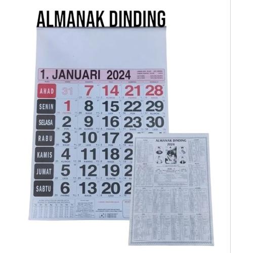 Jual Kalender dinding 2024 cetak/kalender almanak lengkap - Kab. Sleman ...