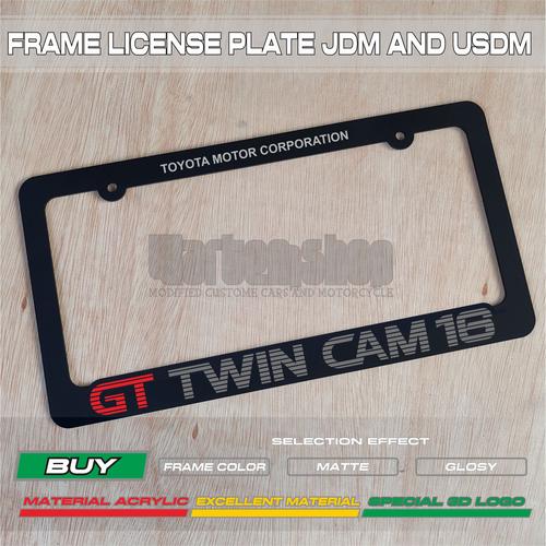 Jual Frame Plat mobil Jdm Toyota GT Twin Cam 16 - jdm 3d - Kab ...