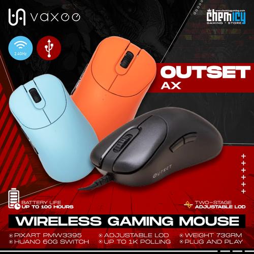 Promo Vaxee Outset AX Wireless Lightweight Gaming Mouse - Biru Muda ...