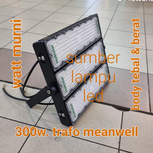Jual lampu sorot floodlight tembak led 300w 300watt 300 watt outdoor 220v - COB bulat - Jakarta ...